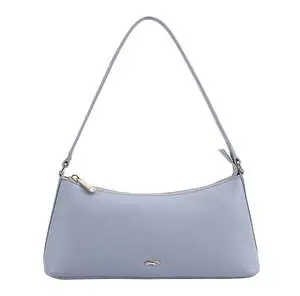 PAUL COSTELLOE Zoey Leather Shoulder Bag Lead - Blue