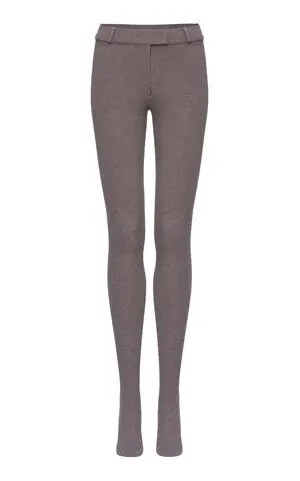 Magda Butrym Mid-rise Stretch-wool Skinny-leg Pants - Neutral
