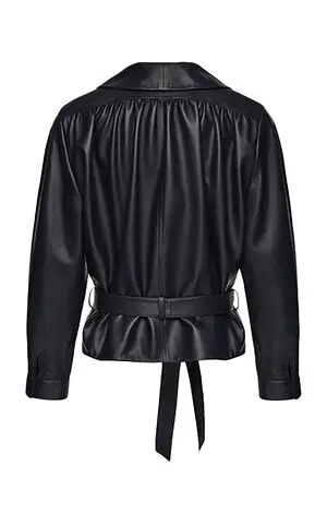 Magda Butrym Oversized Leather Jacket