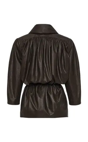 Magda Butrym Oversized Leather Jacket