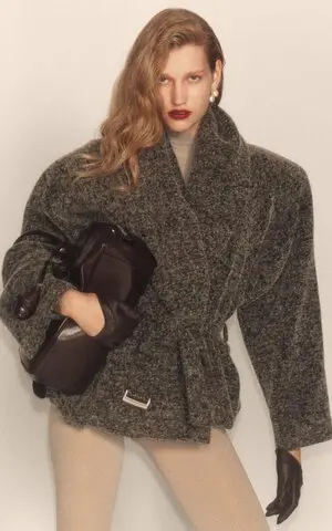 Magda Butrym Belted Wool-cashmere Jacket