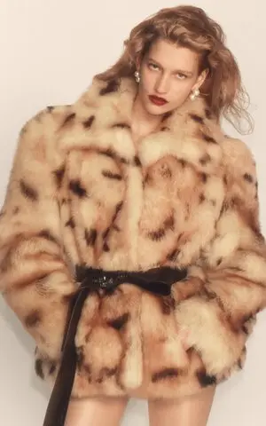 Magda Butrym Patterned Leather Shearling Jacket