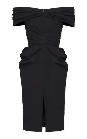 Magda Butrym Off-the-shoulder Cotton-blend Mini Dress