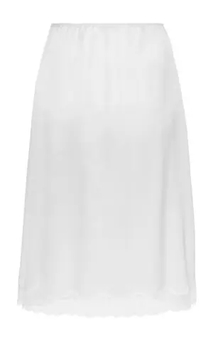 Magda Butrym Lace-trimmed Silk Knee-length Skirt
