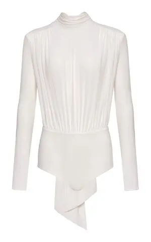 Magda Butrym Long-sleeve Turtleneck Bodysuit - Ivory