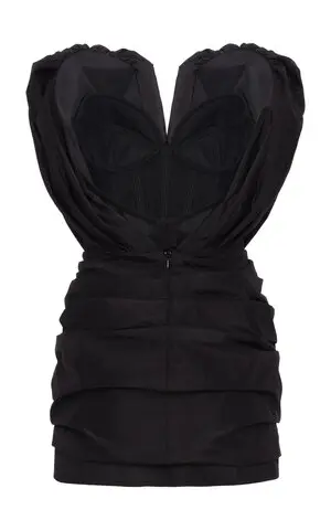 Magda Butrym Strapless Silk Mini Dress