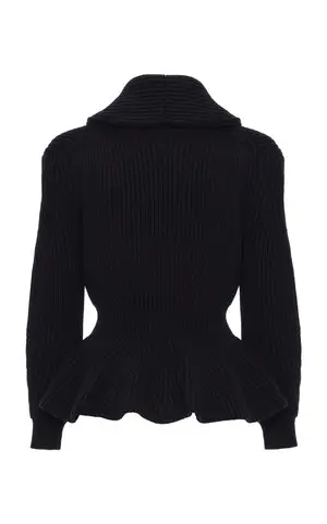 Magda Butrym Ribbed Wool Cardigan