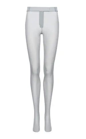 Magda Butrym Mid-rise Tights - Light Blue