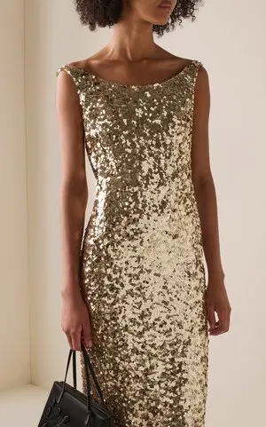 Magda Butrym Sequined Midi Dress