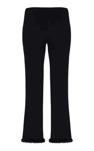 Magda Butrym Mid-rise Stretch-wool Flared Pants