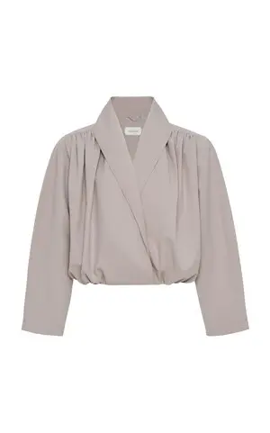 Magda Butrym Gathered Jacket - Neutral