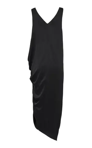 Magda Butrym Gathered Silk Midi Dress