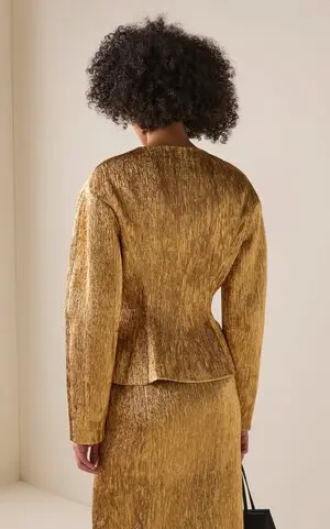 Magda Butrym Tailored Metallic Jacket