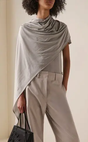 Magda Butrym Draped Top - Grey