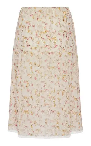 Magda Butrym Printed Midi Skirt
