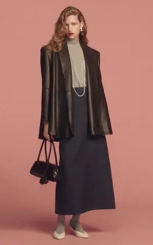 Magda Butrym Relaxed Leather Coat