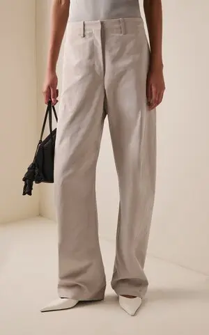 Magda Butrym Relaxed Straight-leg Pants - Neutral