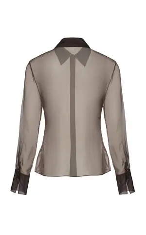 Magda Butrym Collared Silk Shirt