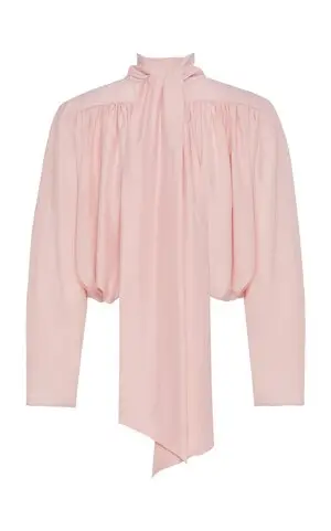 Magda Butrym High-neck Silk Blouse