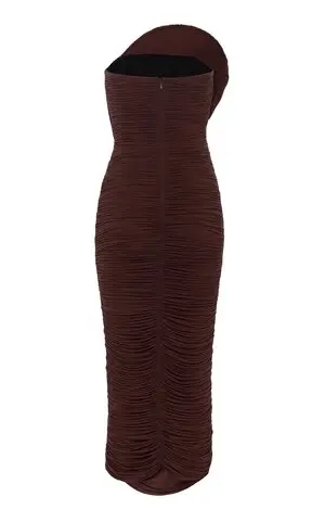 Magda Butrym Strapless Stretch-cotton Midi Dress