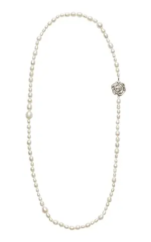 Magda Butrym Cream Necklace - Silver