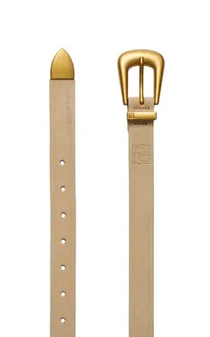 Magda Butrym Cream Suede Belt