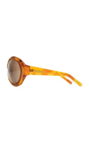 Magda Butrym Tortoise Big Round Sunglasses
