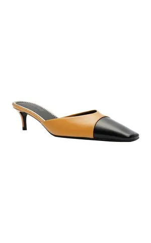 Magda Butrym Leather Mustard Kitten Mules