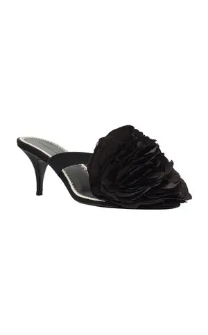 Magda Butrym Grosgrain With Flower Thong Sandals