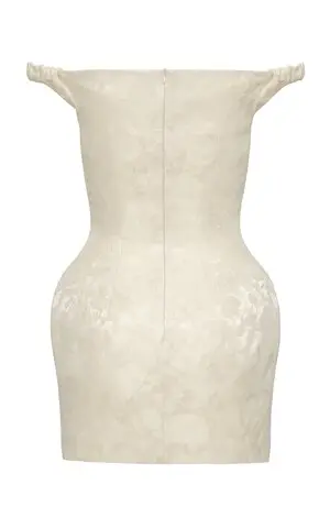 Magda Butrym Off-the-shoulder Linen-silk Mini Dress