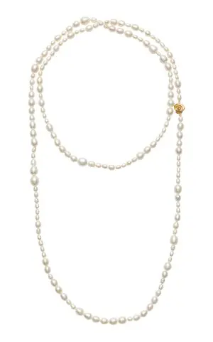 Magda Butrym Pearl Necklace - Silver