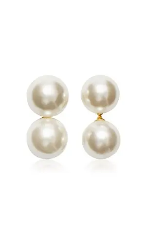 Magda Butrym Pearl Earrings - Ivory