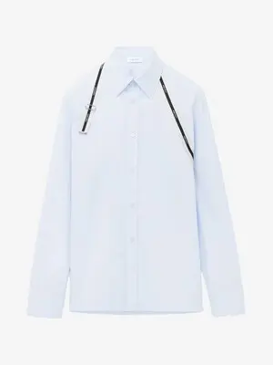 Alexander McQueen Logo Harness Shirt - Light Blue
