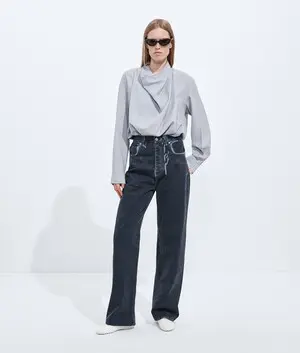 Bottega Veneta Overdyed Wide Leg Jeans