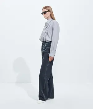 Bottega Veneta Overdyed Wide Leg Jeans