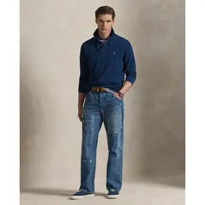 Ralph Lauren Classic Fit Indigo Mesh Polo Shirt