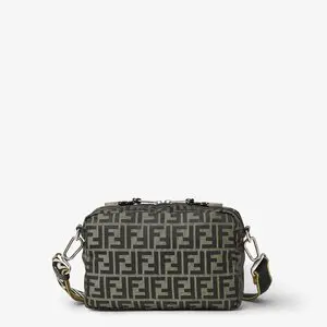 Fendi Camera Case In Technical Fabric With Ff Zucca Motif