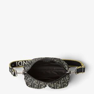 Fendi Camera Case In Technical Fabric With Ff Zucca Motif