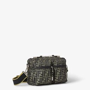 Fendi Camera Case In Technical Fabric With Ff Zucca Motif
