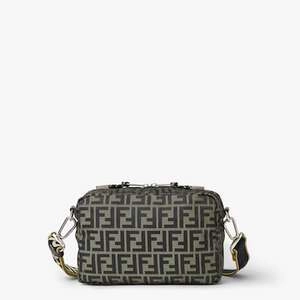 Fendi Camera Case In Technical Fabric With Ff Zucca Motif