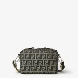 Fendi Camera Case In Technical Fabric With Ff Zucca Motif