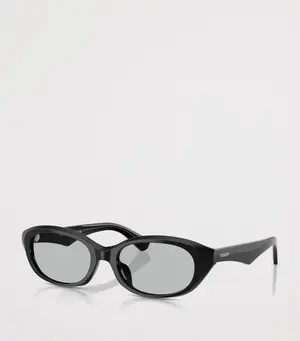 Burberry Acetate Oval Sunglasses