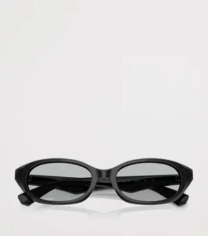 Burberry Acetate Oval Sunglasses
