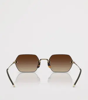 Oliver Spencer Titanium Tk-13 Octagonal Sunglasses