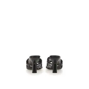 Gucci Gg Crystals Mules - Black
