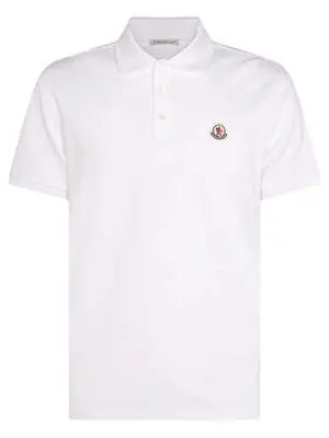 Moncler Double Logo Patch Cotton T-shirt - White