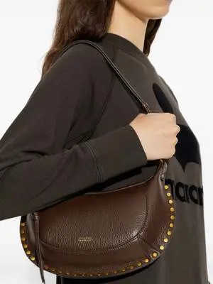 Isabel Marant Étoile Skano Hammered Leather Belt Bag With Studs