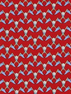 FERRAGAMO Club Print Silk Tie