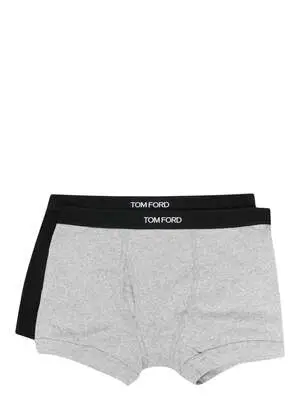 TOM FORD Set Of 2 Logo-waistband Cotton Boxer Briefs - Multicolor