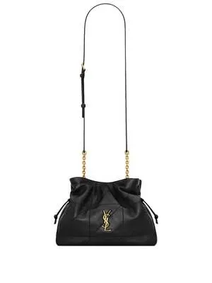 Saint Laurent Jamie Shoulder Pouch In Lambskin - Black